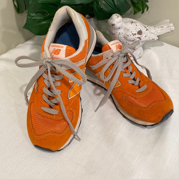 New Balance | Shoes | New Balance 574 V Core Sneaker In Varsity Orange ...